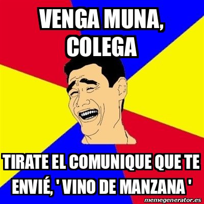Meme Yao Ming - Venga muna, colega Tirate el comunique que te envié ...