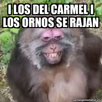 Meme Personalizado - I los del carmel i los ornos se rajan - 33577572