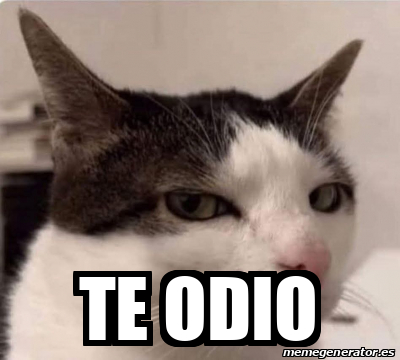 Meme Personalizado - Te odio - 33591476