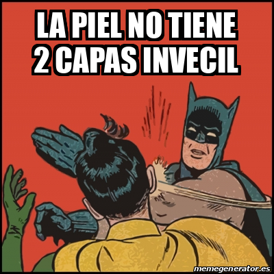 Meme Batman slaps Robin - La piel no tiene 2 capas invecil - 33069840