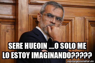 Meme Personalizado - sere hueoin ....o solo me lo estoy imaginando ...