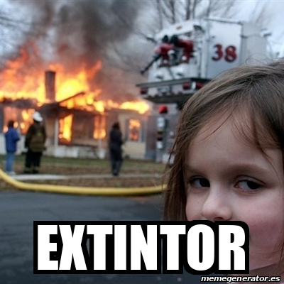 Meme Disaster Girl - EXTINTOR - 33603773
