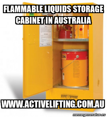 Meme Personalizado - Flammable liquids storage cabinet in Australia www ...