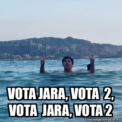 Meme Personalizado - vota jara, vota 2, vota jara, vota 2 - 33643279