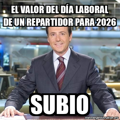 Meme Matias Prats - El Valor Del Día Laboral De un repartidor para 2026 ...