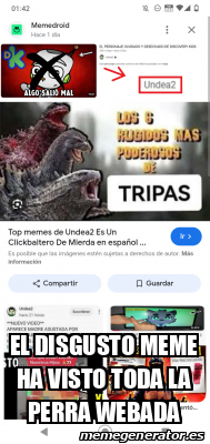 Meme Personalizado - El disgusto meme ha visto toda la perra webada ...