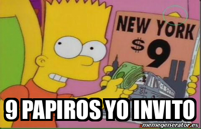 Meme Personalizado - 9 papiros Yo invito - 33074890