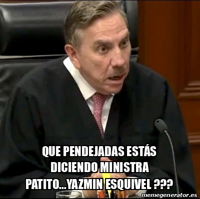 Meme Personalizado - Que pendejadas estás diciendo ministra patito ...