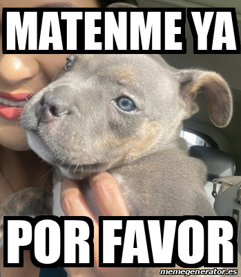 Meme Personalizado - MATENME YA POR FAVOR - 33079828
