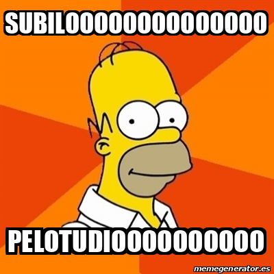 Meme Homer - subiloooooooooooooo pelotudioooooooooo - 33086767