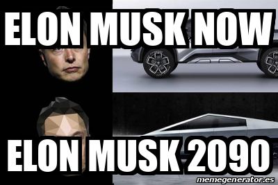 Meme Personalizado - Elon musk now elon musk 2090 - 33098008