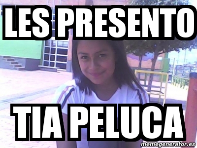 Meme Personalizado - les presento tia peluca - 4207780