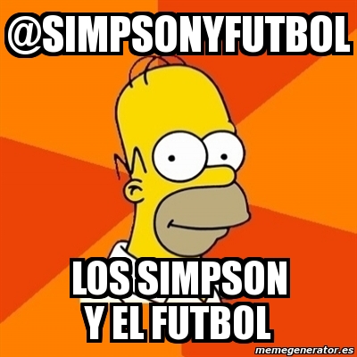 Meme Homer - @SIMPSONyFUTBOL LOS SIMPSON Y EL FUTBOL - 4293064