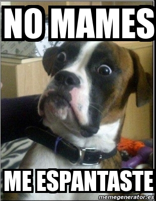 Meme Personalizado - No mames Me espantaste - 4348138