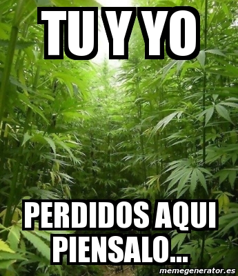 Meme Personalizado - Tu y yo perdidos aqui piensalo... - 4353158