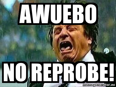Meme Personalizado - AWUEBO NO REPROBE! - 4417836