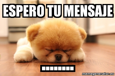 Meme Personalizado - espero tu mensaje ........ - 4423927