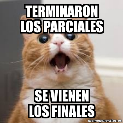 Meme Personalizado - terminaron los parciales se vienen los finales ...
