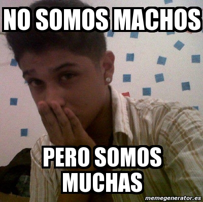 Meme Personalizado - No somos machos pero somos muchas - 4450720