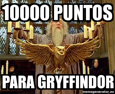 Meme Personalizado - 10000 puntos para gryffindor - 4452269