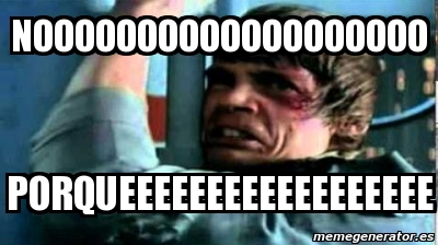 Meme Personalizado - nooooooooooooooooooo porqueeeeeeeeeeeeeeeeee - 4452632