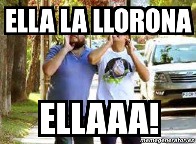 Meme Personalizado - Ella la llorona ellaaa! - 4463678