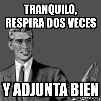 Meme Correction Guy - Tranquilo, respira dos veces y adjunta bien - 4054026