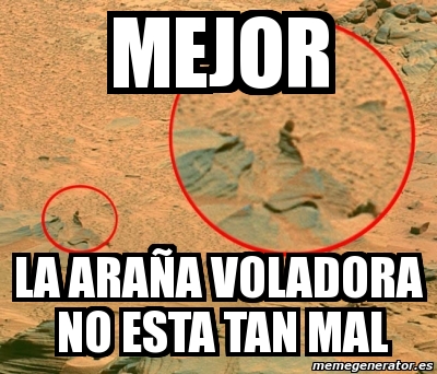 Meme Personalizado - mejor la araÃ±a voladora no esta tan mal - 4510527