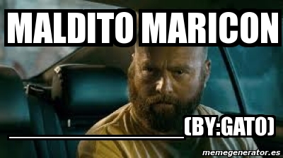 Meme Personalizado - maldito maricon _____________(by:gato) - 4688646