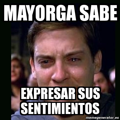 Meme crying peter parker - MAYORGA SABE Expresar sus sentimientos - 4731722