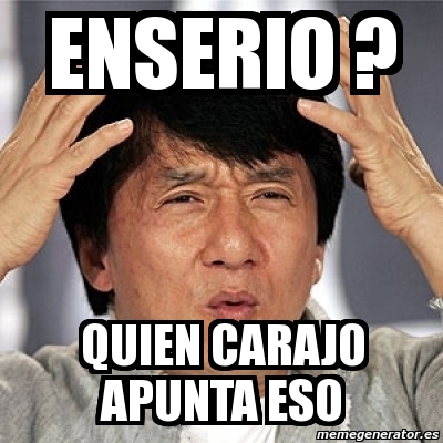 Meme Jackie Chan - enserio ? quien carajo apunta eso - 4772337