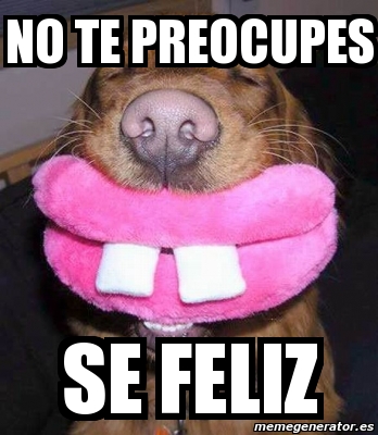 Meme Personalizado - no te preocupes se feliz - 4784786