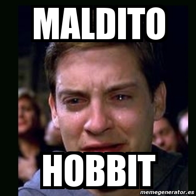 Meme crying peter parker - maldito hobbit - 4942691