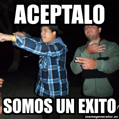 Meme Personalizado - aceptalo somos un exito - 5121173