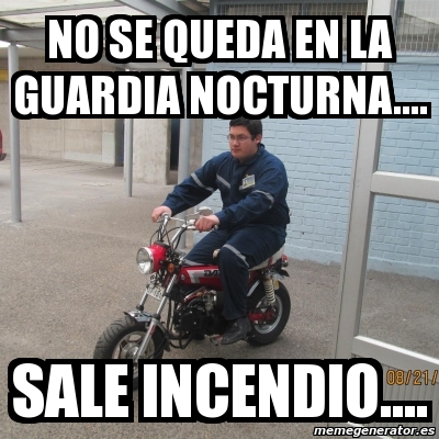 Meme Personalizado - No se queda en la Guardia Nocturna.... Sale ...