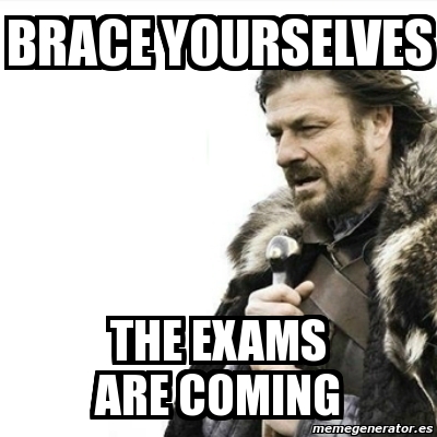 Meme Prepare Yourself - brace yourselves the exams are coming - 5247064