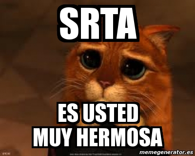 Meme Personalizado - srta es usted muy hermosa - 5277441