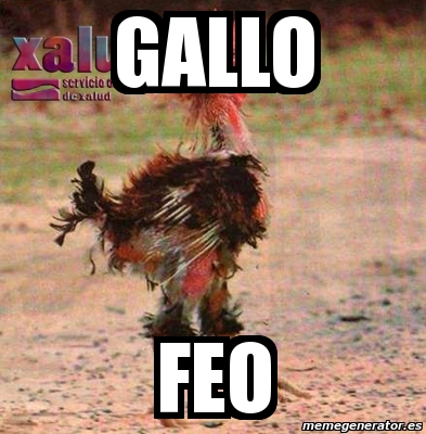Meme Personalizado - Gallo Feo - 5279707