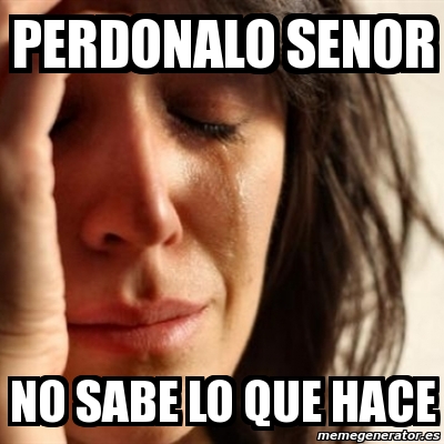 Meme Problems - perdonalo senor no sabe lo que hace - 5052568