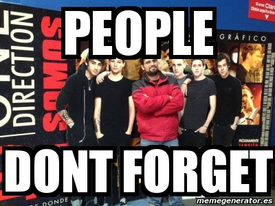 Meme Personalizado - people dont forget - 5643603