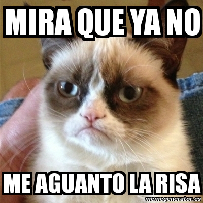 Meme Grumpy Cat - mira que YA NO me aguanto la risa - 6209273