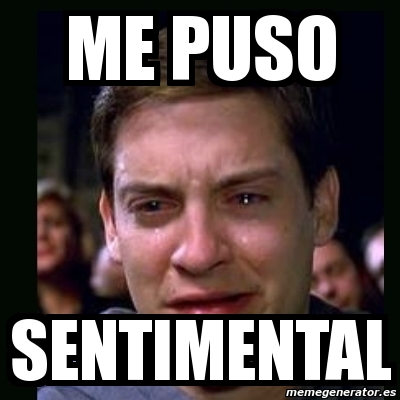 Meme crying peter parker - me puso sentimental - 6272565