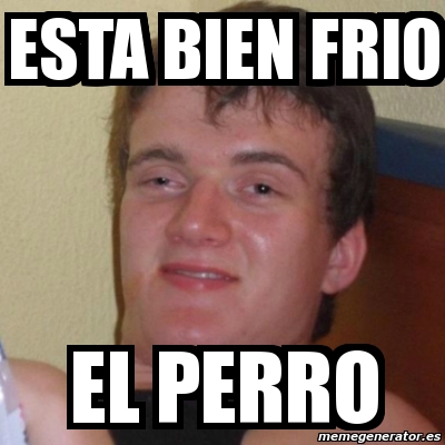 Meme Stoner Stanley - Esta bien frio el perro - 6649287