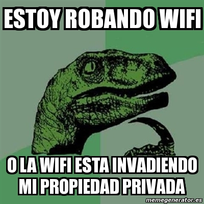Meme Filosoraptor - estoy robando wifi o la wifi esta invadiendo mi ...
