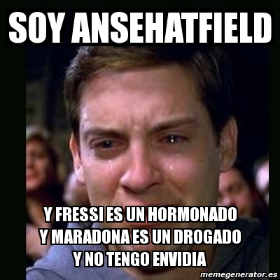 Meme crying peter parker - soy AnseHatfield y fressi es un hormonado y ...