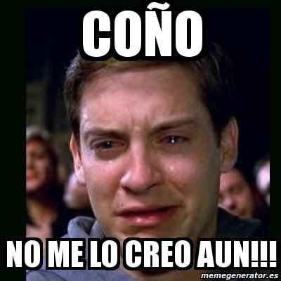 Meme crying peter parker - coÃ±o no me lo creo aun!!! - 7158043
