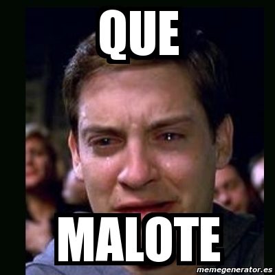 Meme crying peter parker - que malote - 7776391