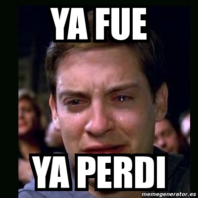 Meme crying peter parker - ya fue ya perdi - 7977290