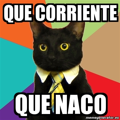 Meme Business Cat - que corriente que naco - 8127804