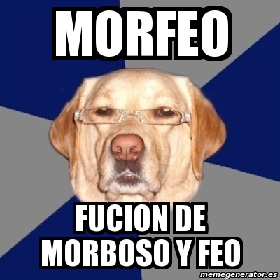Meme Perro Racista - morfeo fucion de morboso y feo - 8501059